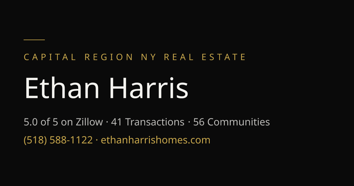 Capital Region NY Real Estate Market 2026 | Ethan Harris